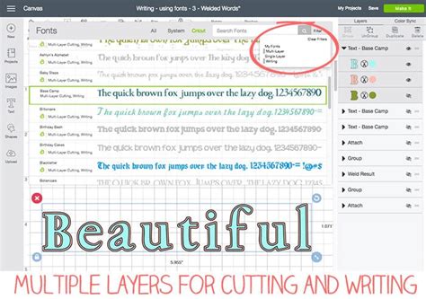 Making Advanced Font Designs With Your Cricut 100 Directions