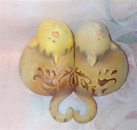 Парні керамічні фігурки котиків — ціна 150 грн у каталозі Статуетки Купити товари для дому та