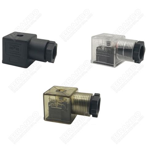 Din B Ip Mpm Solenoid Coil Connector With Led Din Form B