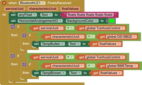 Receiving Data From Bluetoothle Mit App Inventor Help Mit App Inventor Community