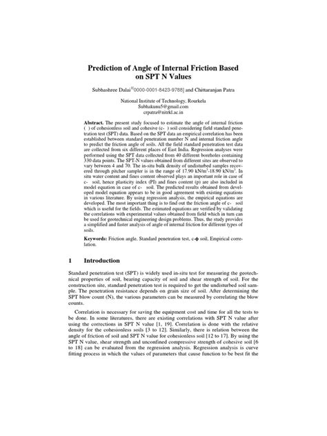 Friction Angle Equation Pdf Regression Analysis Linear Regression