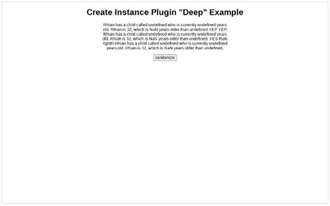 Create Instance Plugin Deep Example