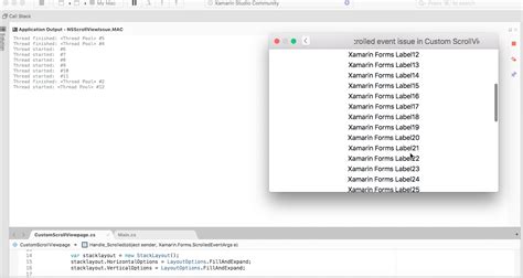 Scrolled Event Notification For Scrollview Is Not Triggered While View Is Panned In Xamarin