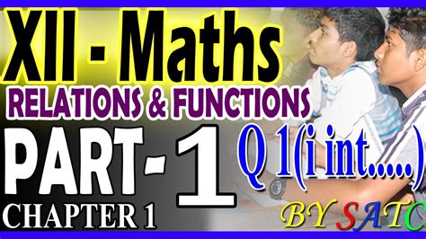 Maths Relations And Functions Class 2 Part1 Reflexive Symmetric And Transitive Kerala Class 12