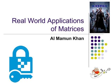 Real World Applications Of Matrices Ppt