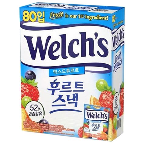 웰치스 후르트 스낵 젤리 2kg 25g X 80개입 티몬