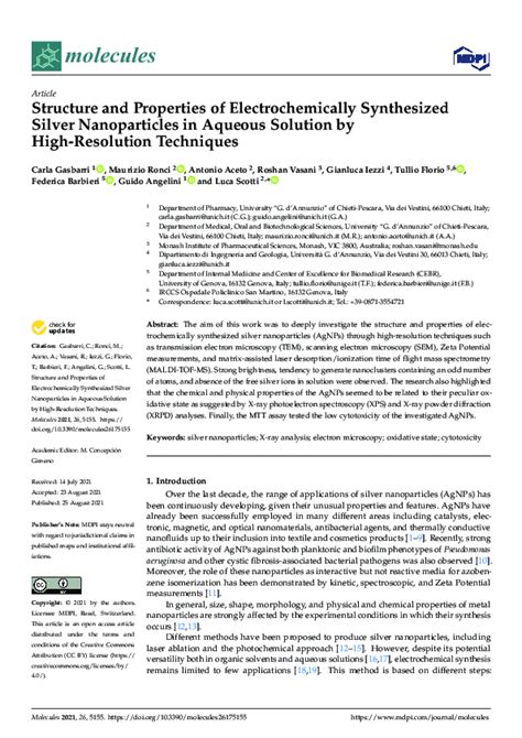 Pdf Structure And Properties Of Electrochemically Synthesized Silver