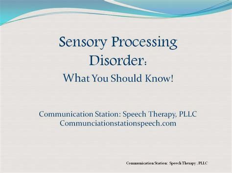 PPT Sensory Processing Implications Of Sensory OFF