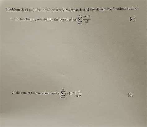 solved problem 3 4 ﻿pts ﻿use the maclaurin seires