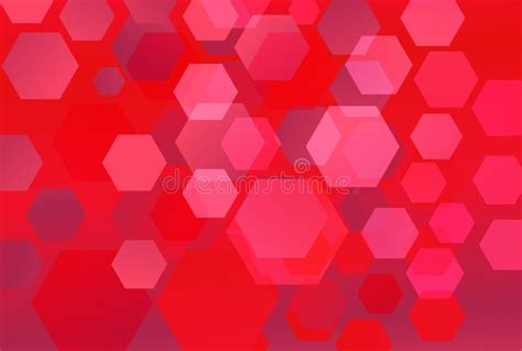 Abstract Red Gradient Hexagon Shape Background Design Beautiful Elegant