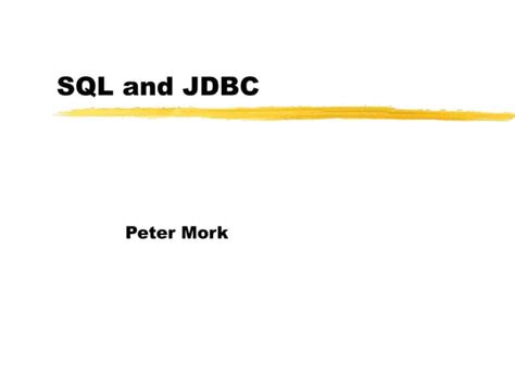 Java Database Connectivity Jdbc With Spring Framework Is A Powerful