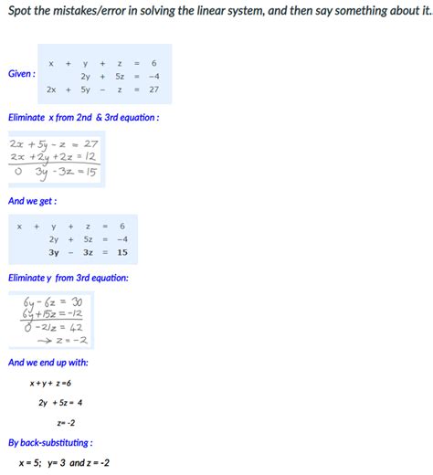answered spot the mistakes error in solving the… bartleby