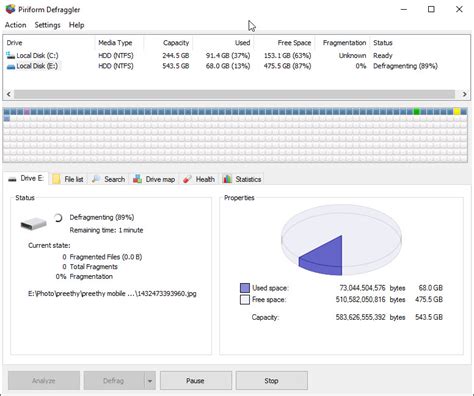 Defraggler Free Defragmentation Tool For Windows