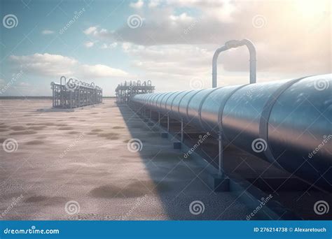 Pipeline Transportation Of Oil And Gas Through Pipes Stock Illustration Illustration Of