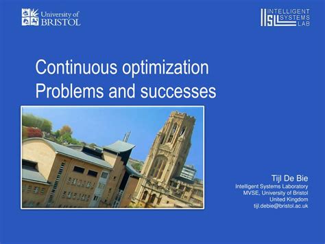 PPT Continuous Optimization Problems And Successes PowerPoint Presentation ID