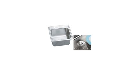 Elkay Dlr191910pd1 Gourmet 19 12 Single Basin 18 Gauge Stainless