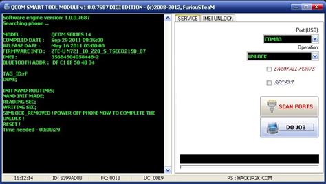 19 01 2012 QCOM SMART TOOL V1 0 0 7687 RELEASED ZTE N721 DIGIMOBIL Ro WORLD FIRST GSM Forum