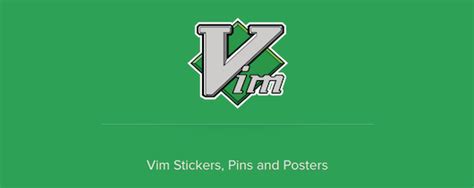 Vim Stickers And Posters By Alex R Young Usevim Medium