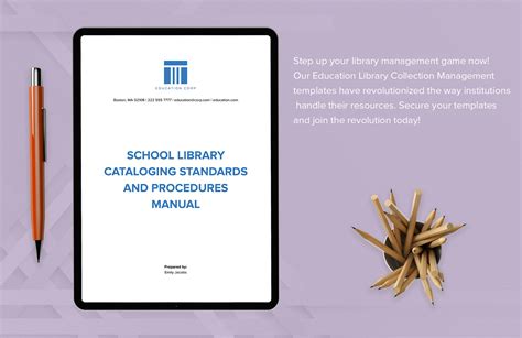 Babe Library Cataloging Standards And Procedures Manual Template In Word PDF Google Docs