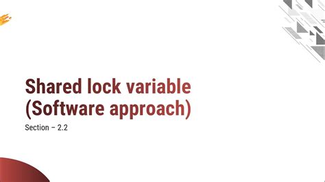 43 Shared Lock Variable Software Approach Os Youtube