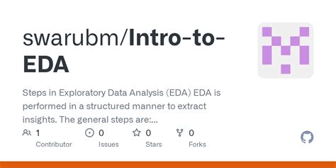 Github Swarubmintro To Eda Steps In Exploratory Data Analysis Eda