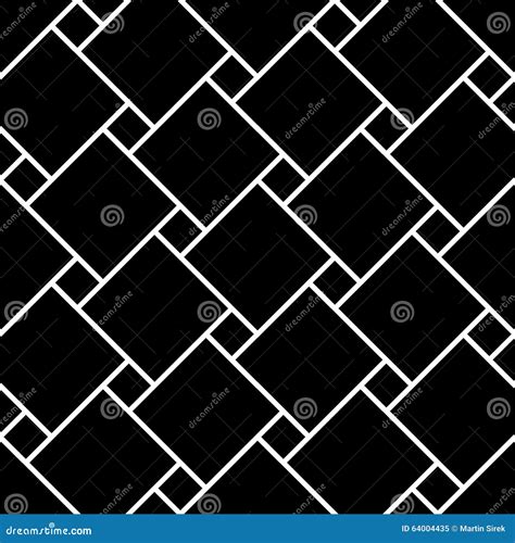 Vector Modern Seamless Geometry Pattern Squares Black And White