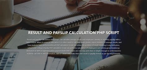 Result And Payslip Calculation Php Script By Cshoumitra Codester