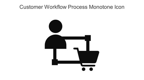 customer workflow process monotone icon in powerpoint pptx png and