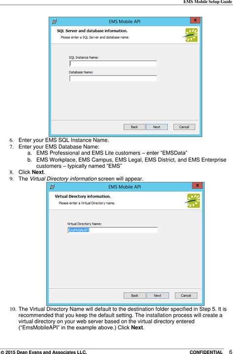 EMS Mobile Setup Guide