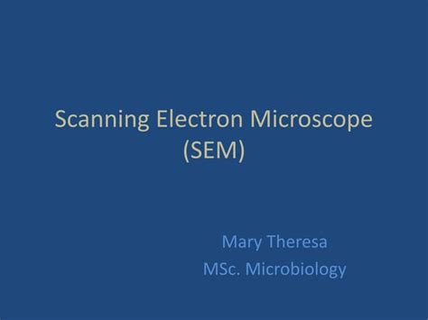 Electron Microscope Ppt Pptx Physics Science