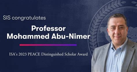 A Huge Congratulations To Professor Mohammed Abu Nimer On Receiving The