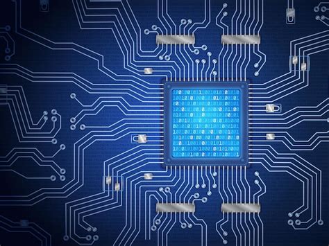 Premium Vector Computer Processor Technology