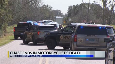Mobile County Sheriffs Office Chase Ends In Motorcyclists Death Youtube
