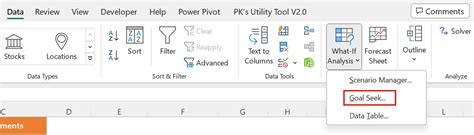 What If Analysis Pk An Excel Expert
