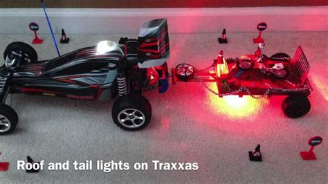 Upgrades On Rc Traxxas Bandit And Diy Rc Trailer Youtube