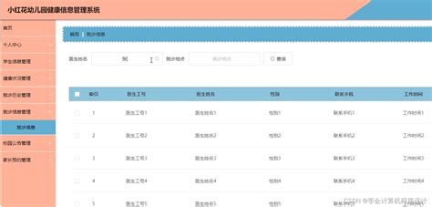 Java毕业设计小红花幼儿园健康信息管理系统（springbootmysqljdk18meven） Csdn博客