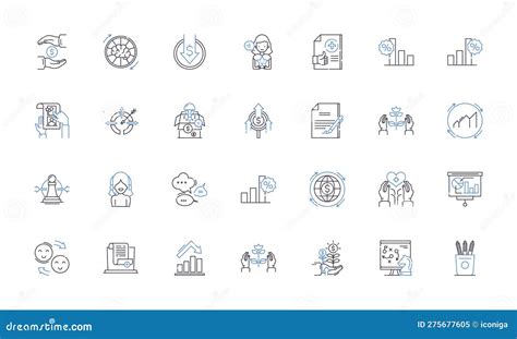Estimate And Measure Line Icons Collection Assessment Calculation