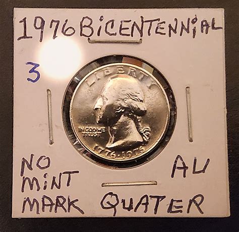 1776 1976 P Washington Bicentennial Quarter In Au Condition For Sale