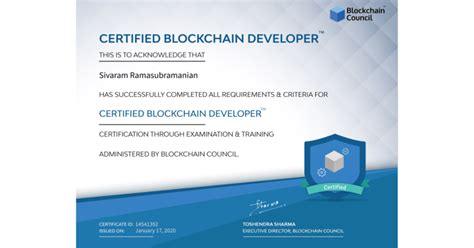 Sivaram R On Linkedin Certifiedblockchaindeveloper