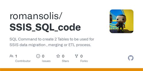 Github Romansolis Ssis Sql Code Sql Command To Create Tables To Be Used For Ssis Data