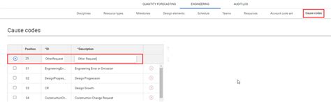 Cause Codes Engineering