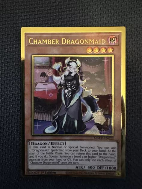 Yu Gi Oh Tcg Chamber Dragonmaid Maximum Gold El Dorado Mged En022 1st Edition 001 Picclick Ca