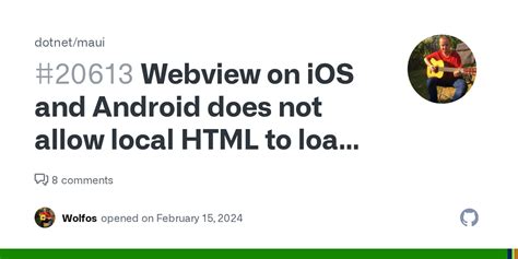 Webview On Ios And Android Does Not Allow Local Html To Load Additional Resources · Issue 20613