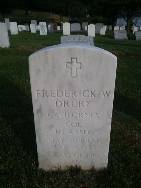 Col Frederick Weed “fred” Drury Sr 1900 1988 Find A Grave Memorial