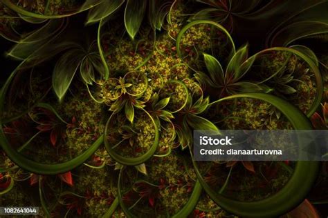 추상적인 컴퓨터 생성 식물 프랙탈 디자인 타블렛 배경 바탕 화면 배경 무늬 또는 독창적인 커버 디자인에 대 한 디지털 작품 0명에 대한 스톡 사진 및 기타 이미지 Istock