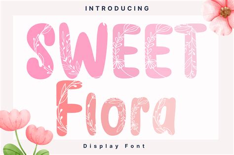 Sweet Flora Font By Achiart · Creative Fabrica