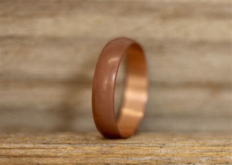 48mm Oxidized Copper Ring Half Round Etsy