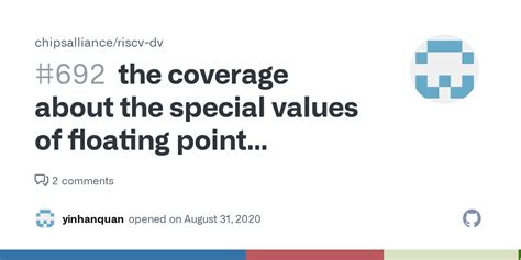 The Coverage About The Special Values Of Floating Point Insruction Are