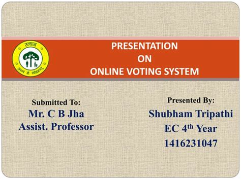 Online Voting System Ppt Pptx