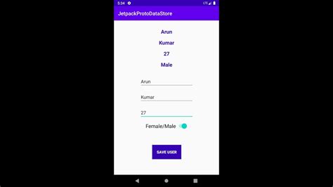 Android Jetpack Proto Datastore Example Youtube